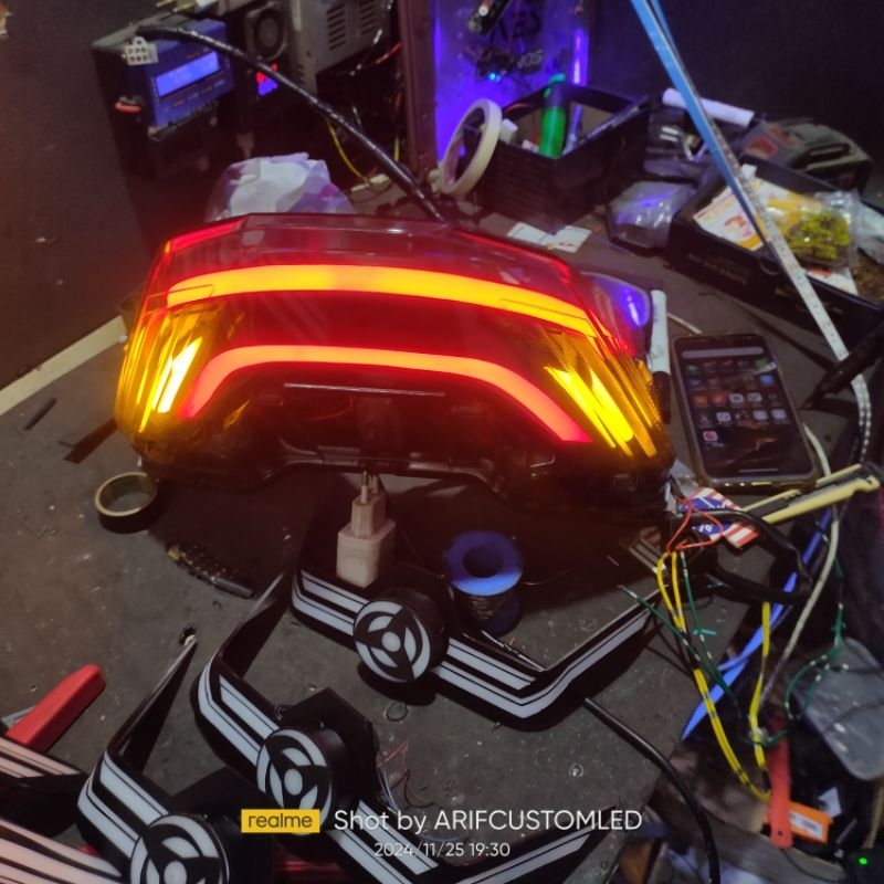 Jual stop lamp lazy pcx 160 rgb setting aplikasi | Shopee Indonesia