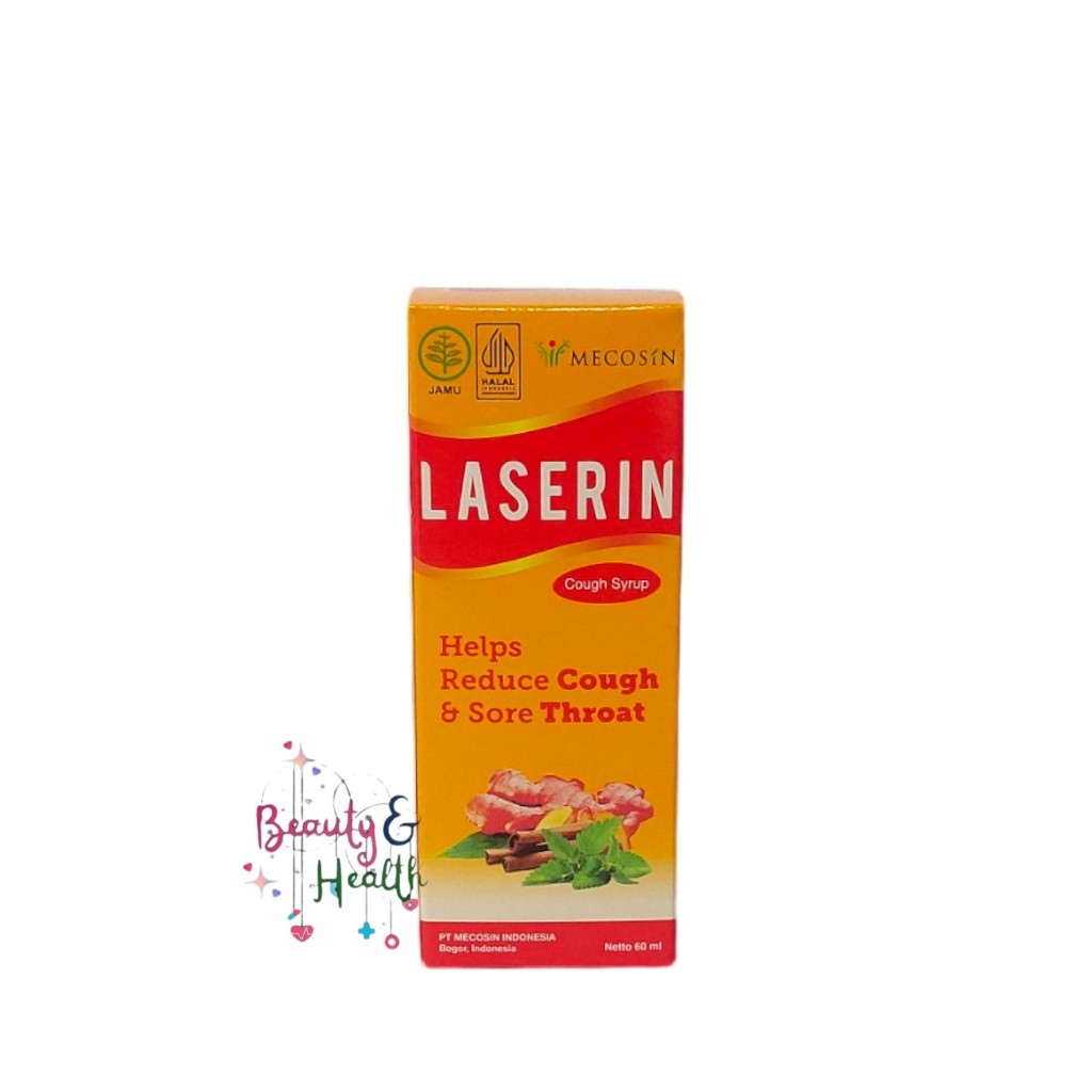 Jual LASERIN OBAT BATUK HERBAL ANAK DAN DEWASA 60ML/MEREDAKAN BATUK ...
