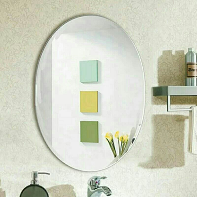 Jual Sticker Cermin Dinding Tempel Oval Kaca Anti Pecah Wall Sticker ...