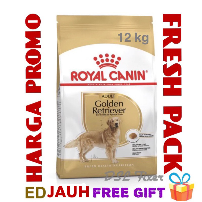 Jual PROMO!!! Royal Canin Golden Retriever Adult 12 kg - Makanan Anjing ...