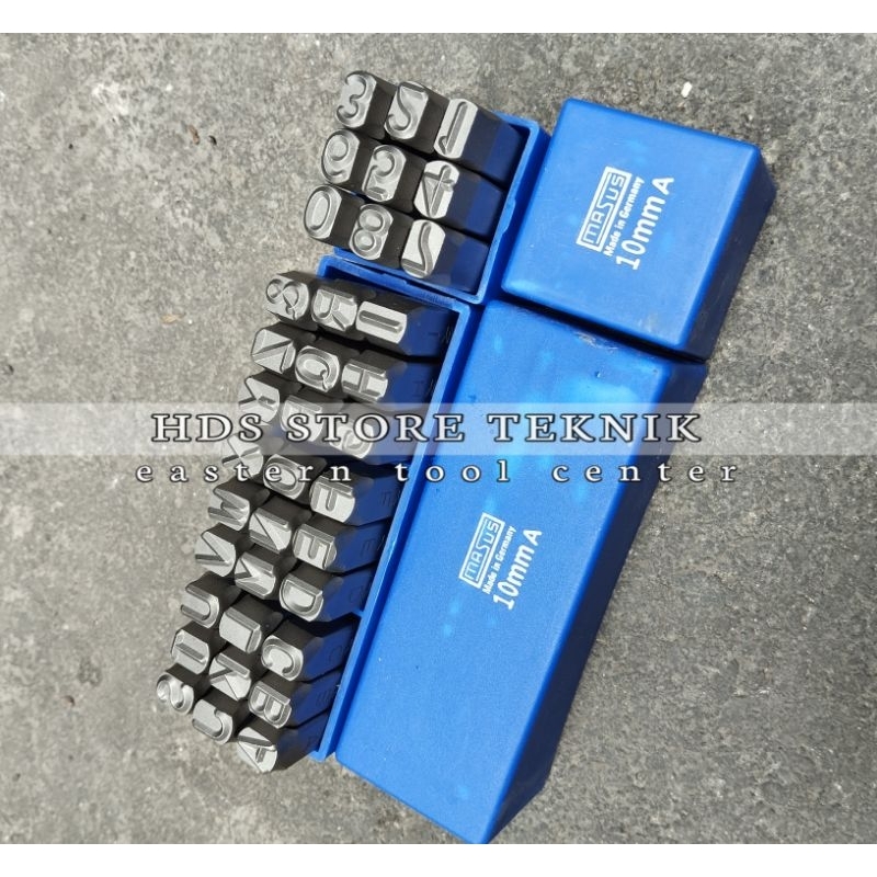 Jual Alat Ketok Huruf & Angka 10 mm MASUS GERMANY Stamp Punch Letter ...