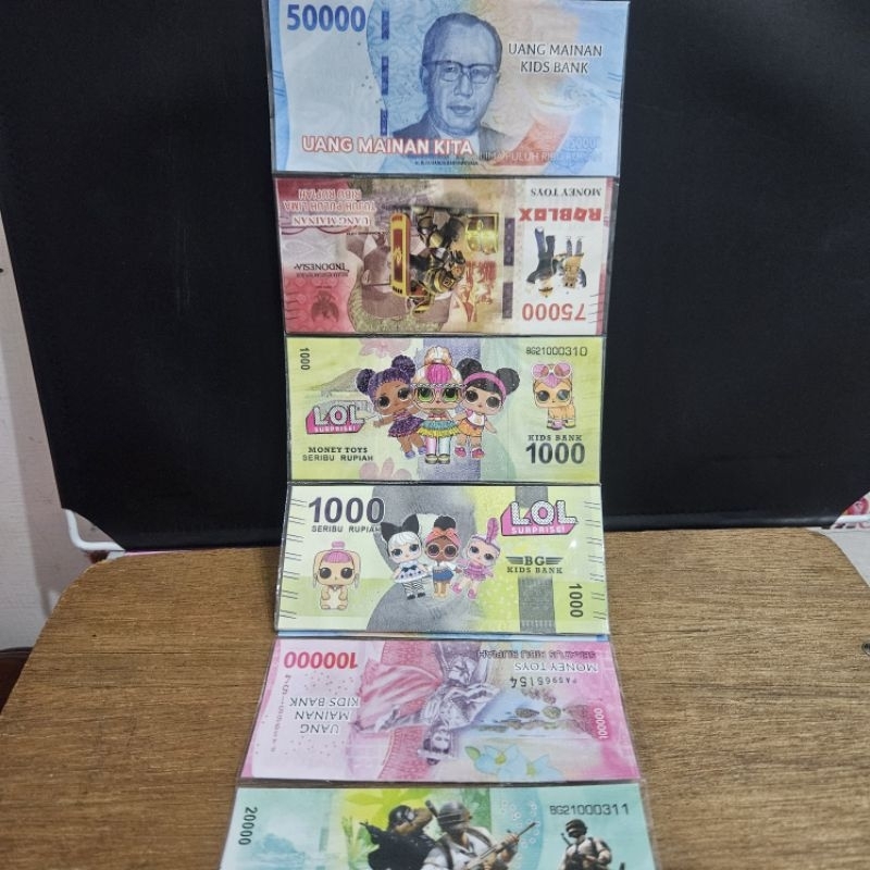 Jual uang mainan anak-anak 30lembar | Shopee Indonesia