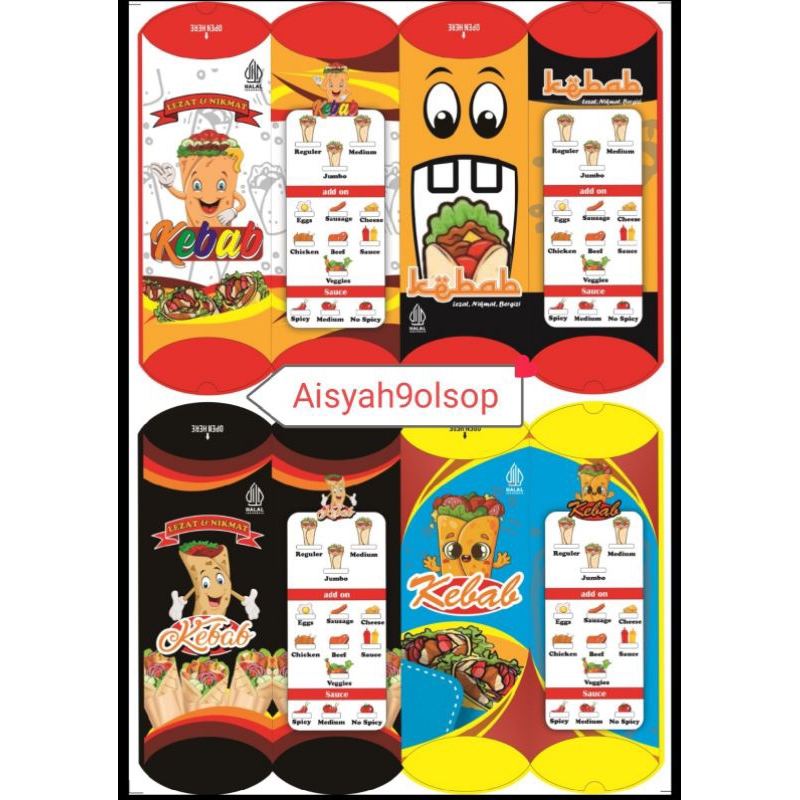 Jual dus kebab size 9x24cm isi (100pcs)duplek biasa | Shopee Indonesia