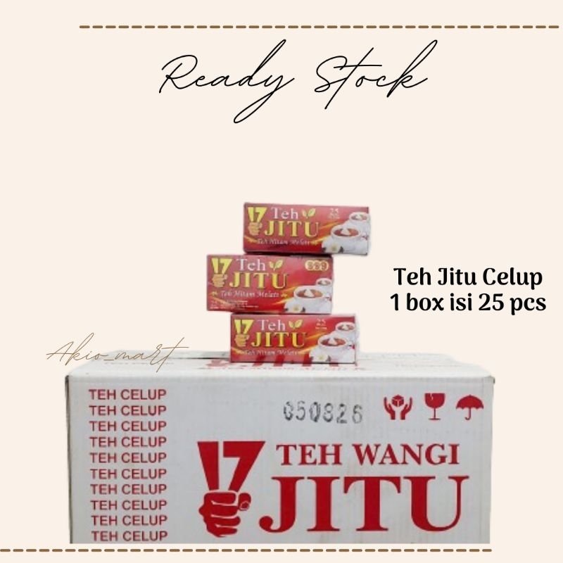 Jual Teh Celup 999 Jitu Teh Hitam Melati 1 box isi 25 pcs | Shopee ...