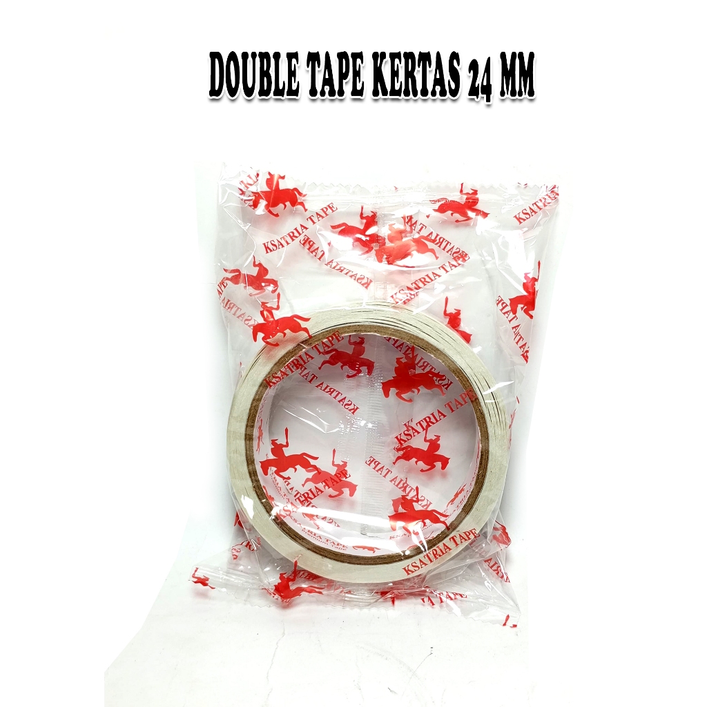 Jual double tape kertas 24 mm / 1 rol | Shopee Indonesia