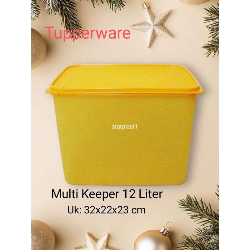 Jual Multi Keeper 12 Liter Tupperware Warna Kuning | Shopee Indonesia