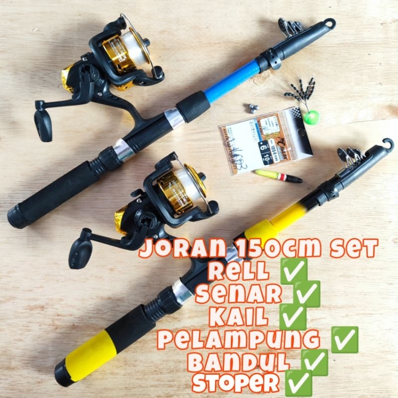 Jual JORAN SET PANCING 150cm Model Teleskopik sudah lengkap siap pakai ...