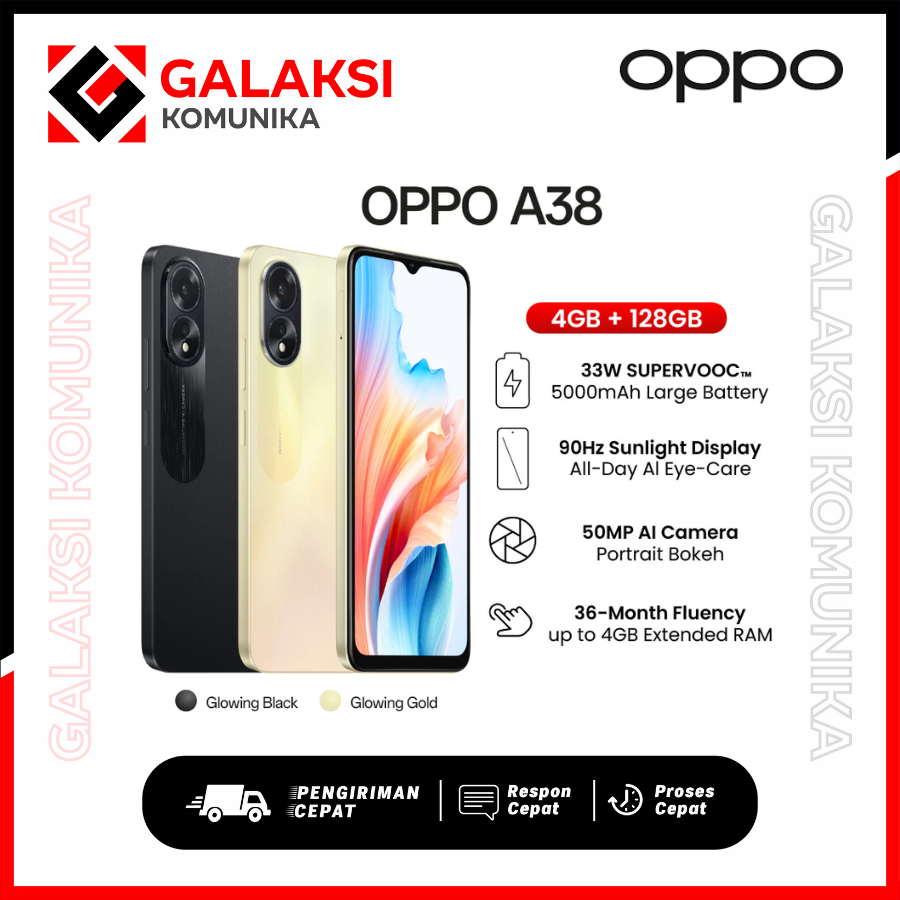 Jual OPPO A38 4/128GB + 6/128GB [5000mAh SUPERVOOC 33W, 90Hz Sunlight ...