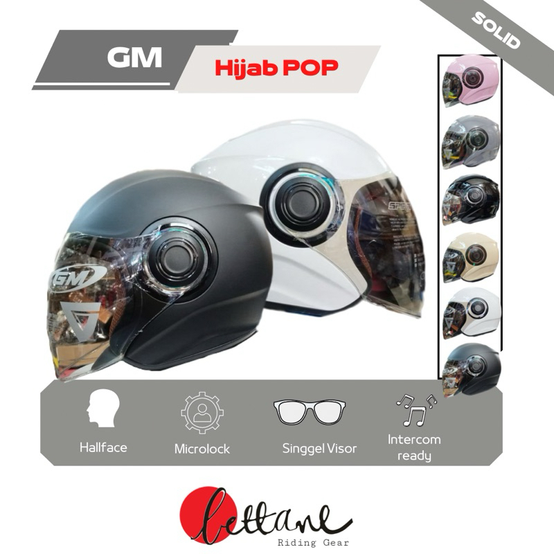 Jual HELM GM POP HIJAB SOLID | Shopee Indonesia