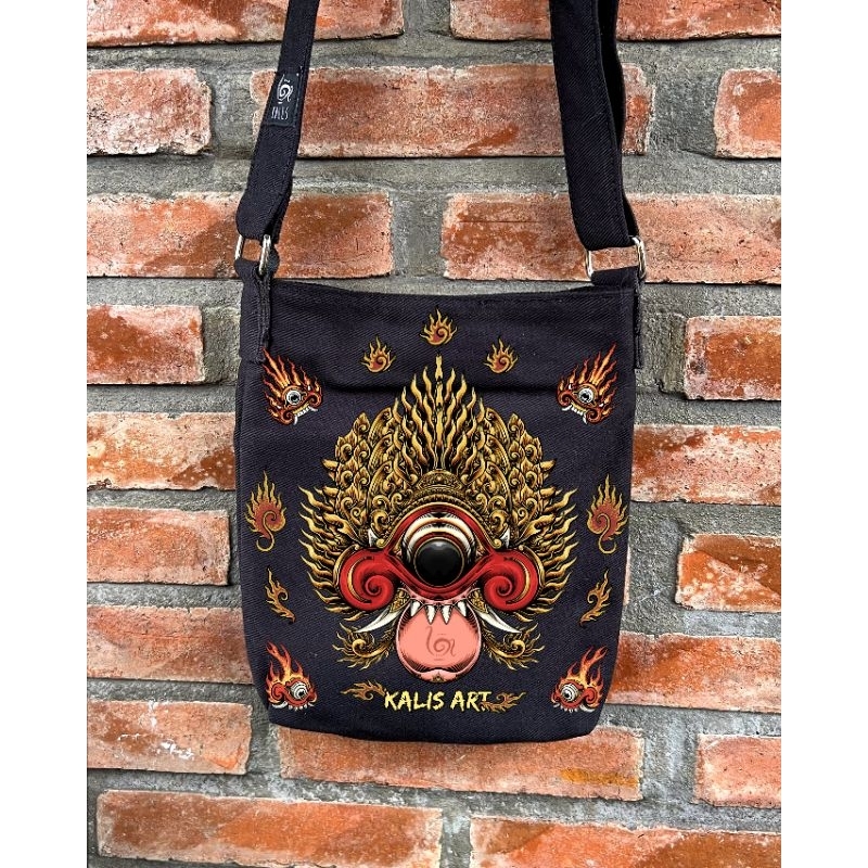 Jual SLING BAG ART SPECIAL EDITION KARANG MATA // tas gambar // tas art ...