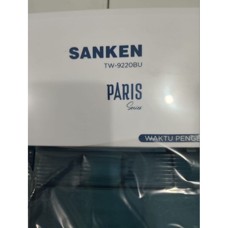 Jual SANKEN Mesin Cuci Dua Tabung / Semi Auto 9 Kg TW-9220+ Transparan ...