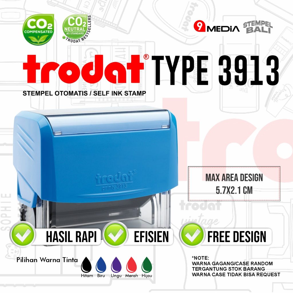 Jual STEMPEL TRODAT TYPE 3913 STEMPEL CUSTOM DESAIN SUKA SUKA FREE DESIGN | Shopee Indonesia