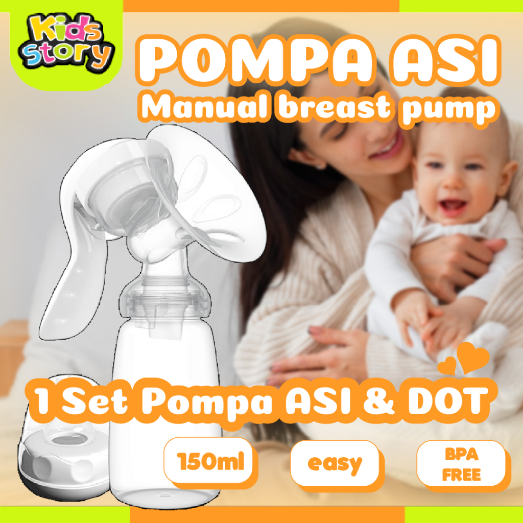 Jual Pompa ASI Manual Breast Pump Botol Dot Susu Bayi BPA FREE Murah ...
