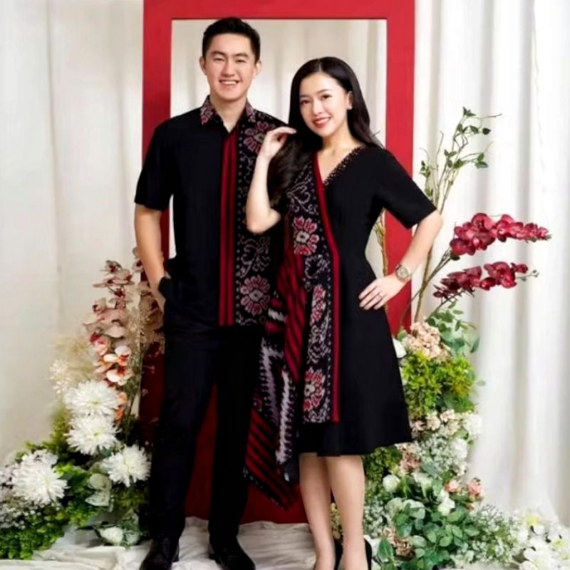 Jual Set Baju Couple Cahaya Tenun Ikat Terbaru, Baju Natal Baju ...