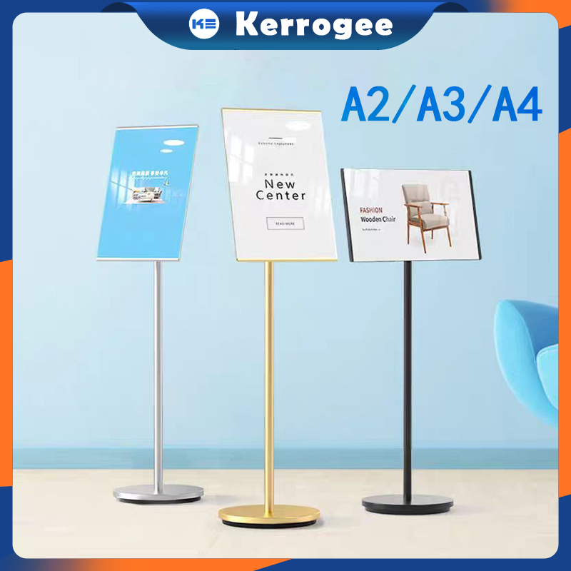 Jual Standing Frame A3/A4 Floor Standing Papan Akrilik Adjustable ...