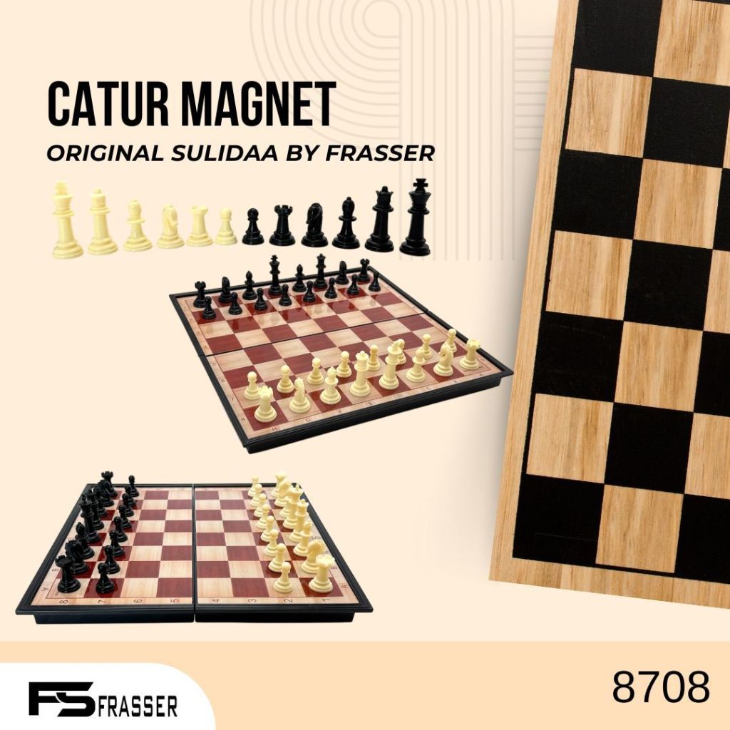 Jual Frasser Sulida Papan Catur Premium Papan Catur Magnet Papan Catur ...