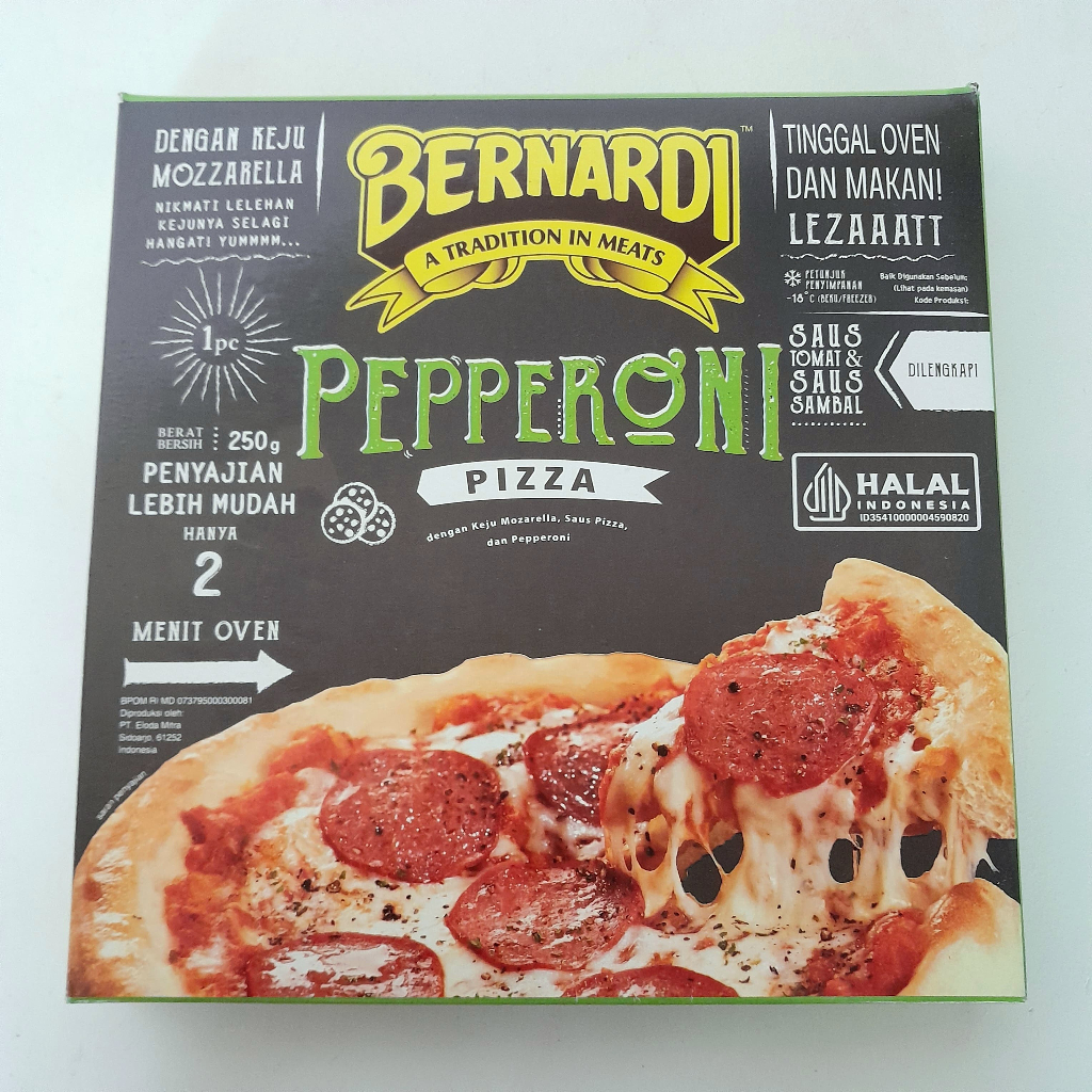Jual BERNARDI Pepperoni Pizza 250gr | Shopee Indonesia