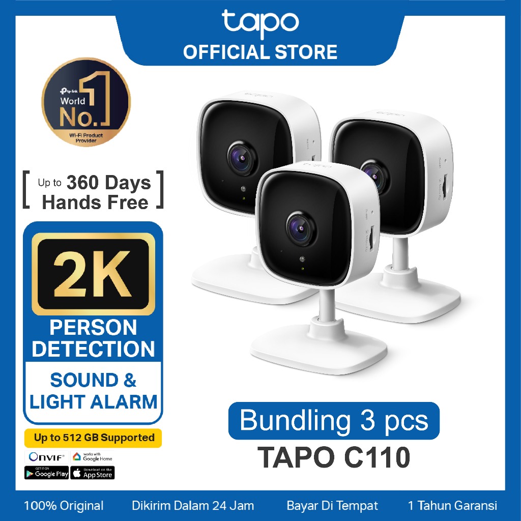 Jual TAPO C110 3 UNIT BUNDLING | Shopee Indonesia