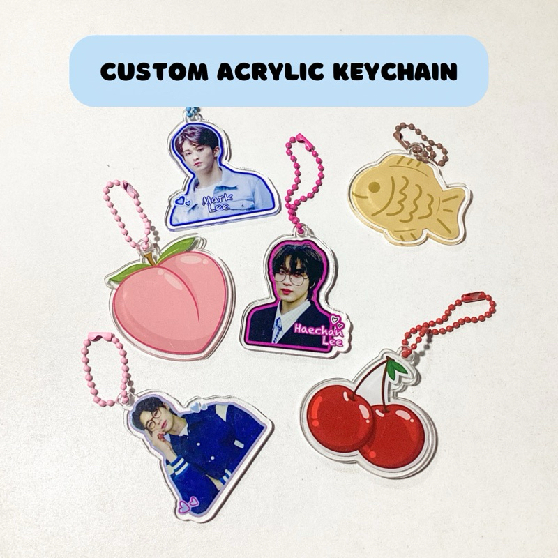 Jual [FREE EDIT] Custom keychain gantungan acrylic kpop fan art ...