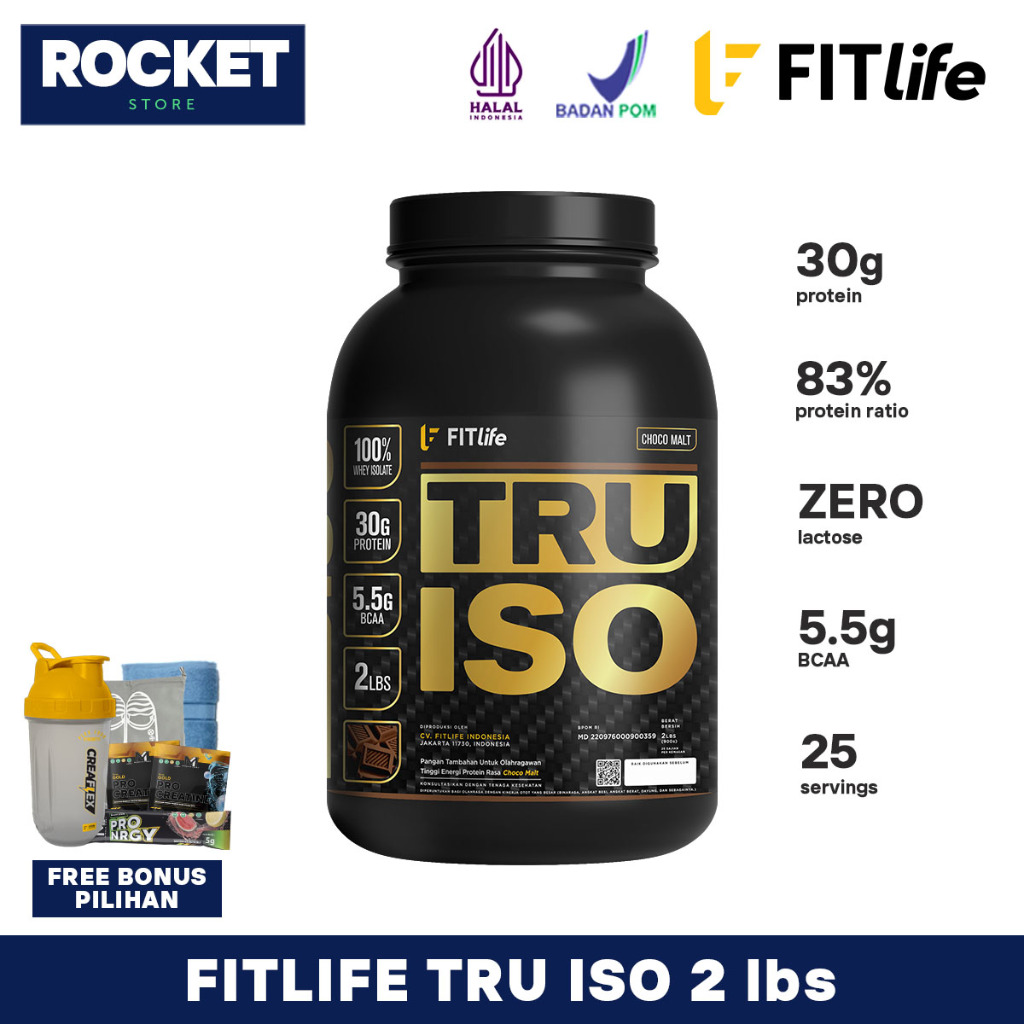 Jual FITLIFE Tru Iso 2 lbs Whey Protein Isolate - Suplemen Olahraga ...