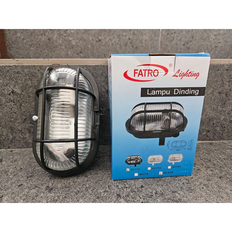 Jual Lampu Kapal Lampu Dinding E27 Kaca Bening Body Plastik FATRO(Kosongan) | Shopee Indonesia