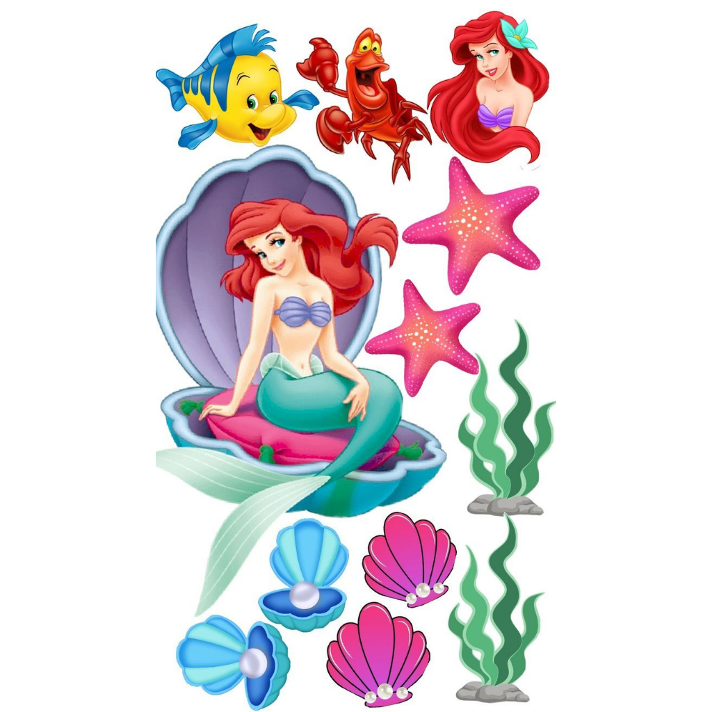 Jual Topper ARIEL / Topper Hiasan Kue Ulang Tahun anak / Topper Princes ...