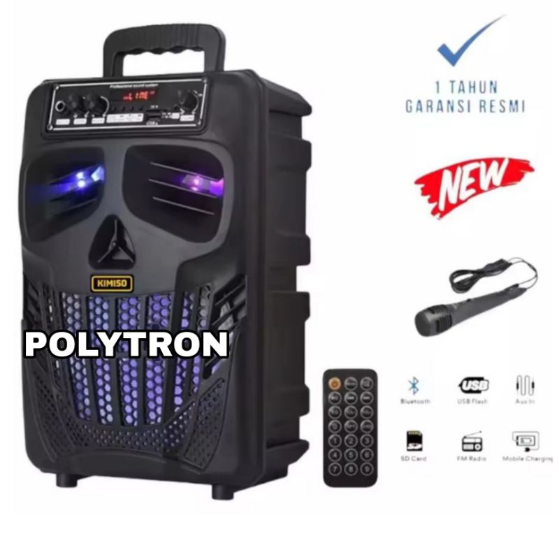 Jual SPEAKER BLUETOOTH MP3 7801 SALON BLUETOOTH KIMISO / POLYTRON SALON ...