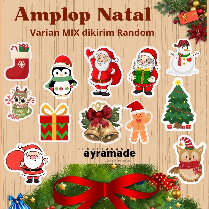 Jual amplop natal 3D / angpao natal /merry cristmas / amplop murah ...