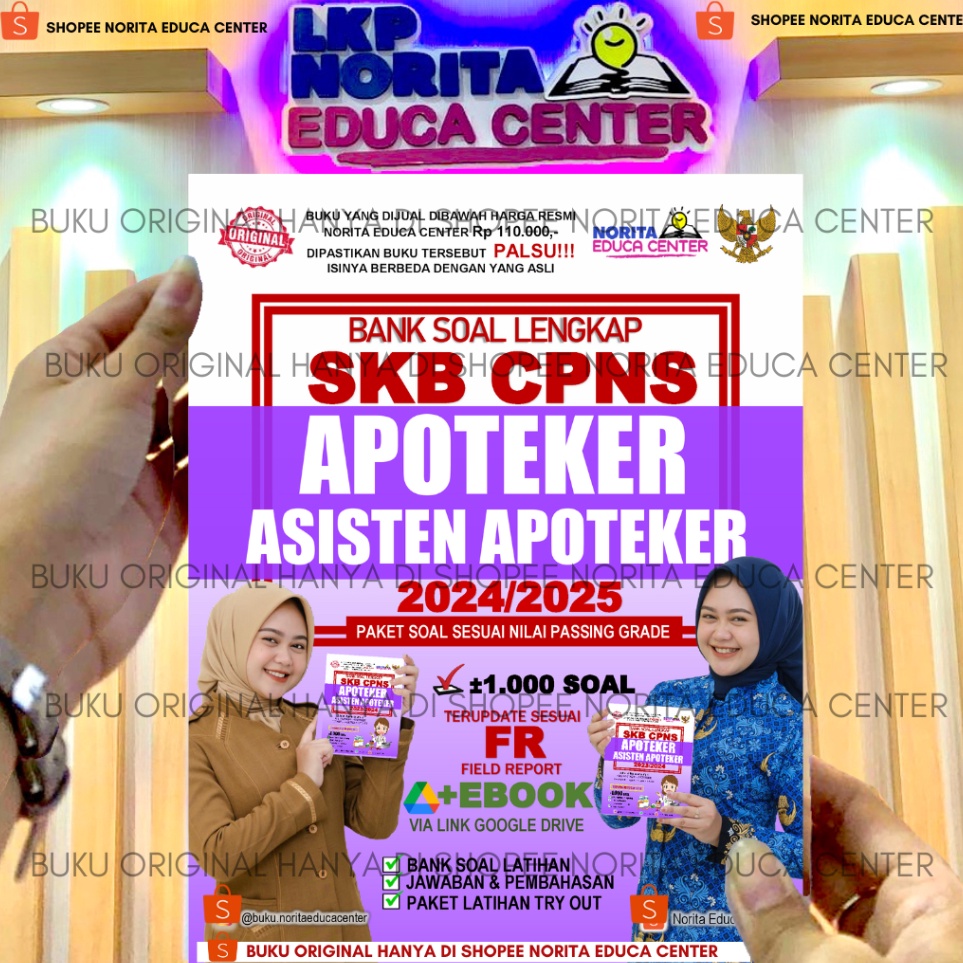 Jual KODE X12N BUKU SKB CPNS APOTEKER DAN ASISTEN APOTEKER 224 EDUCA CENTER | Shopee Indonesia