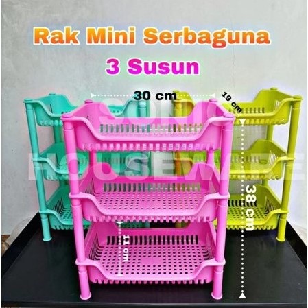 Jual Rak Mini murah Segi 3 Susun 3 Tingkat Tempat Organizer Meja Bawang ...