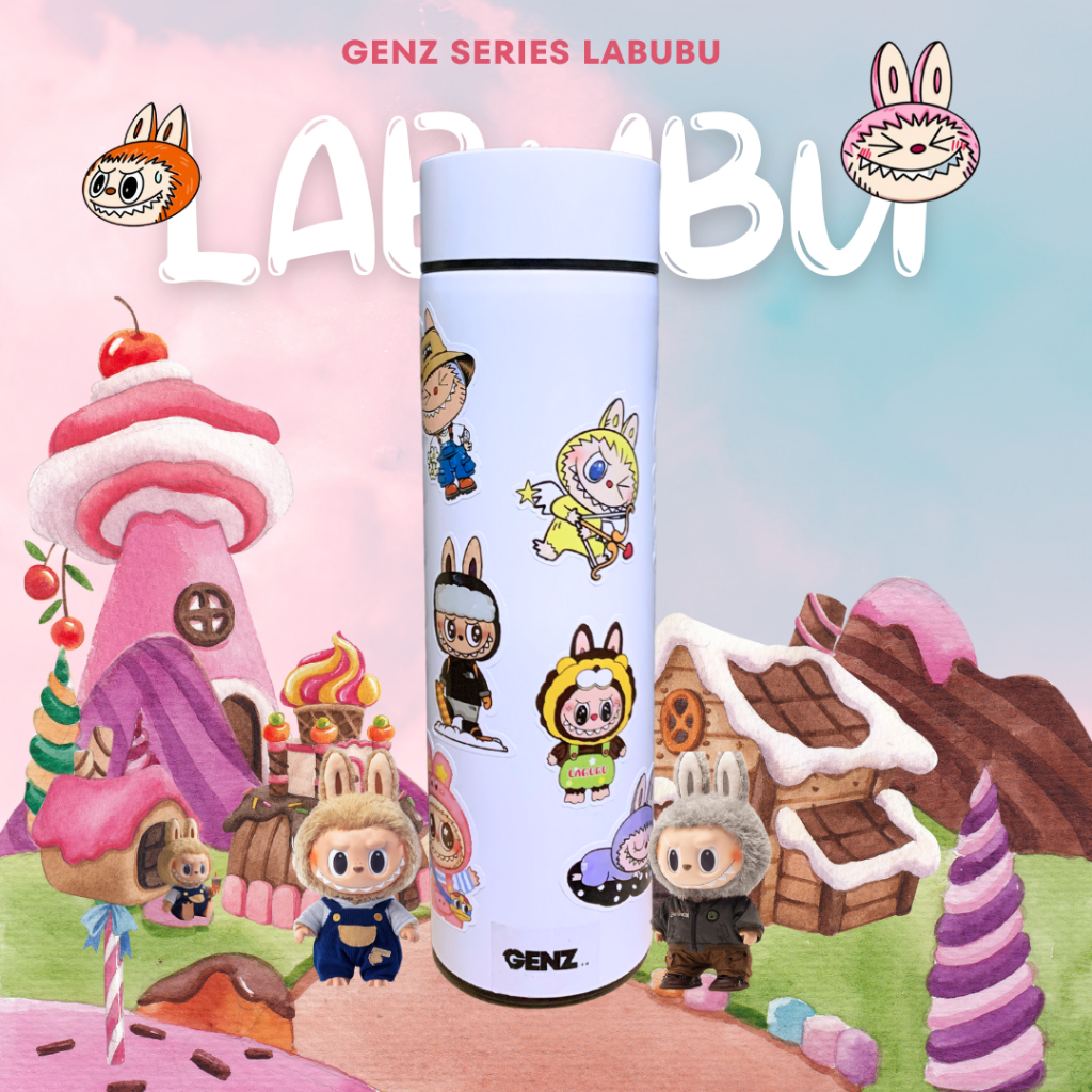 Jual Labubu Tumbler Premium Stainless Stell (PUTIH) 500Ml LED ...