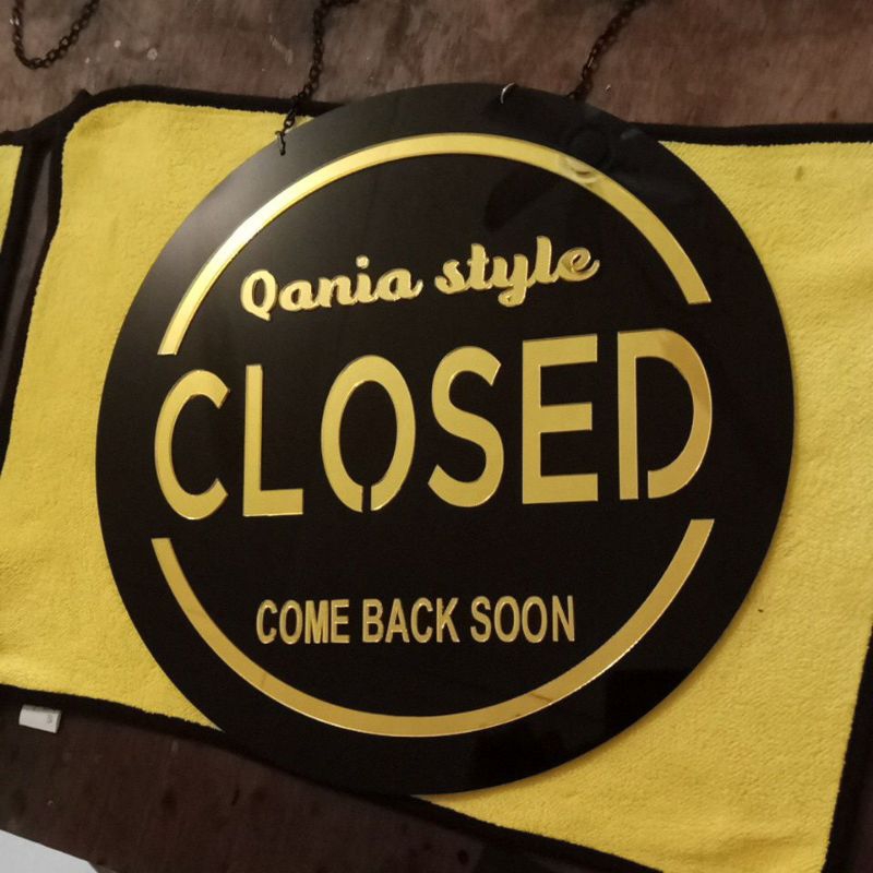 Jual Open Closed Custom Nama Toko, Usaha, Ruko, Office Sign In Acrylik ...