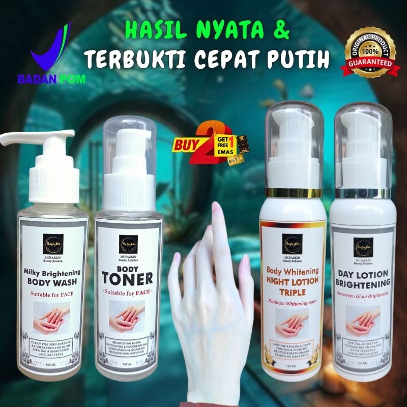 Jual Paket Lengkap isi 4 Hb Pemutih Badan Anti Strechmark Dosting Glutathione Niacinamide dan ...