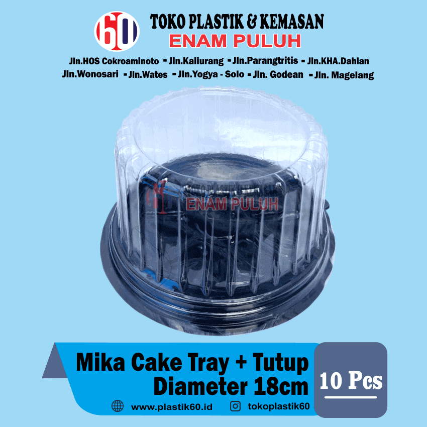 Jual Mika CAKE TRAY bulat+ tutup food grade/mika tumpeng/nasi kuning ...