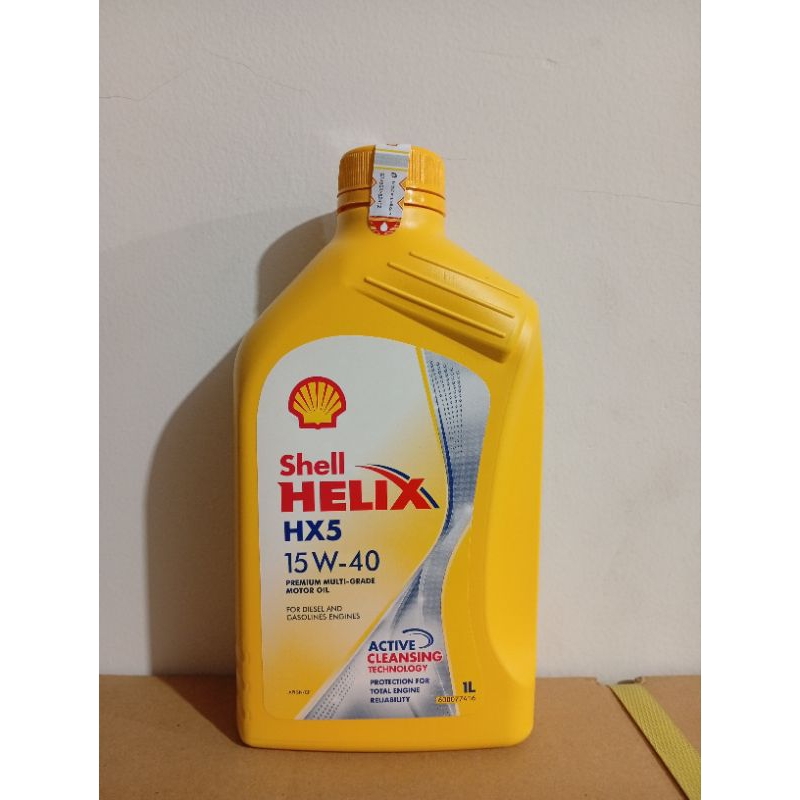 Jual Shell Helix HX5 1Liter Motor Oil Premium Multi-Grade 15W-40 Shel ...