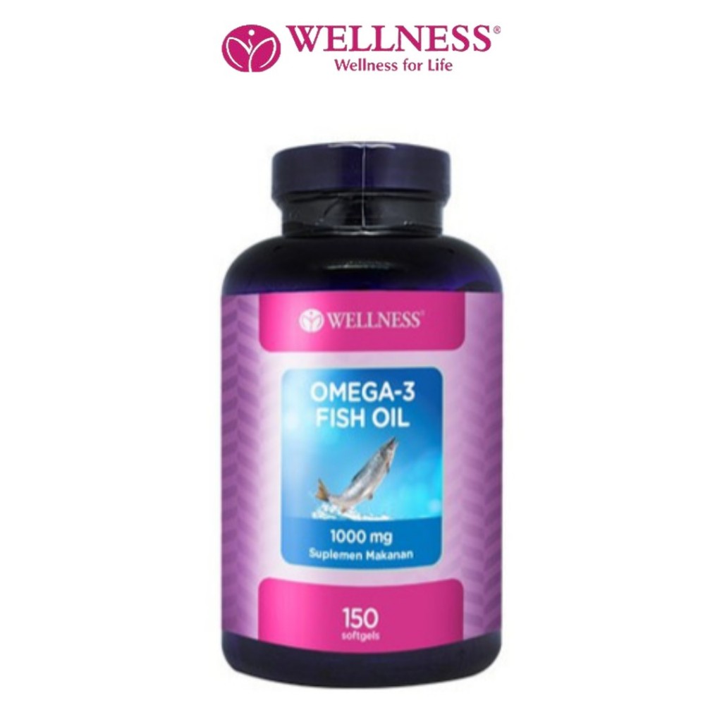 Jual Wellness Omega 3 1000mg 150 Softgels Vitamin Original Vit | Shopee Indonesia