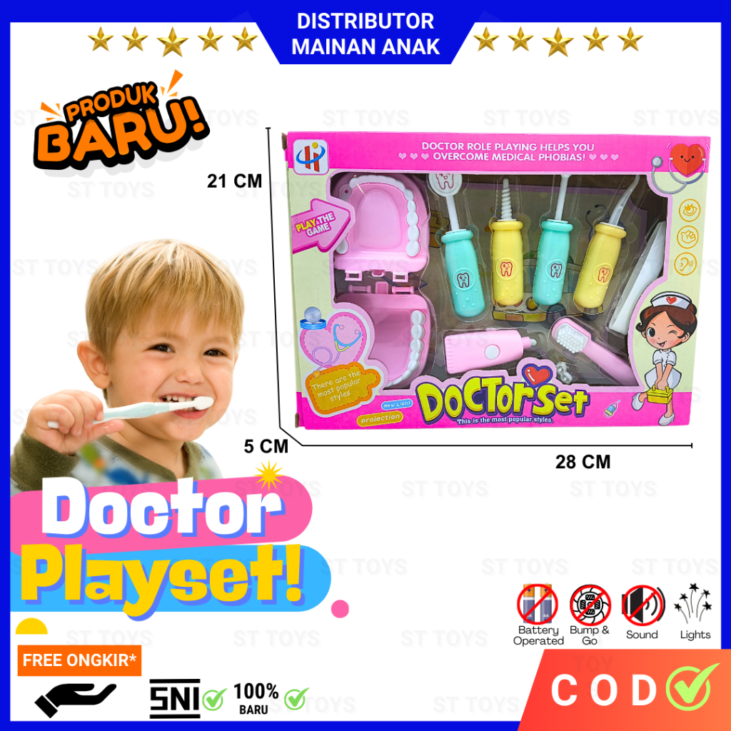 Jual Mainan Dokter Gigi Doctor Play Set | Shopee Indonesia
