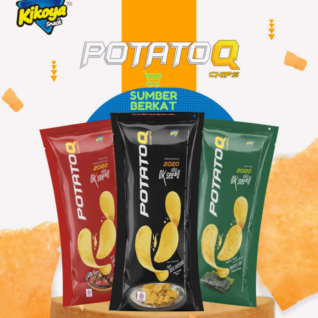 Jual Kikoya Snack PotatoQ Chips 22 gr | Shopee Indonesia