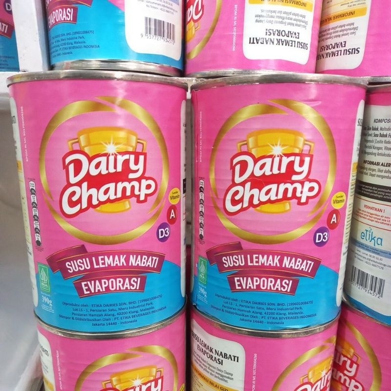 Jual Dairy Champ Susu Lemak Nabati Evaporasi D3 390g | Shopee Indonesia