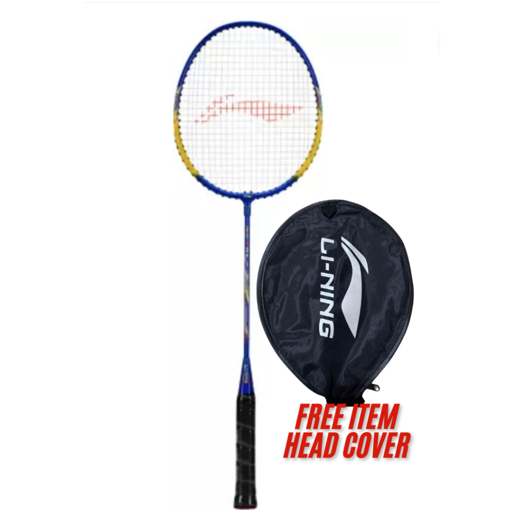 Jual Li-Ning Badminton Racket XP 70 Blue Neon/Yellow AYPU167-1 Bundle ...