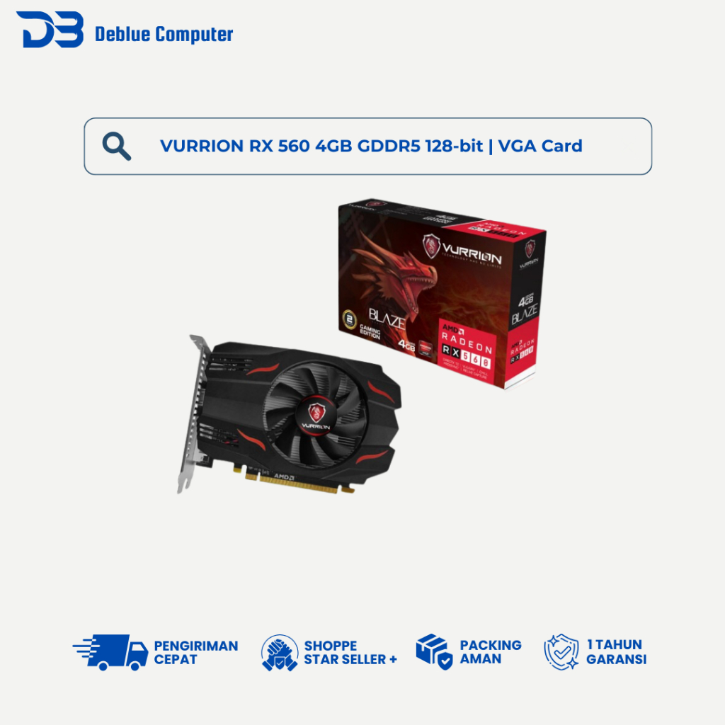 Jual VURRION RX 560 4GB GDDR5 128-bit | VGA Card | Shopee Indonesia