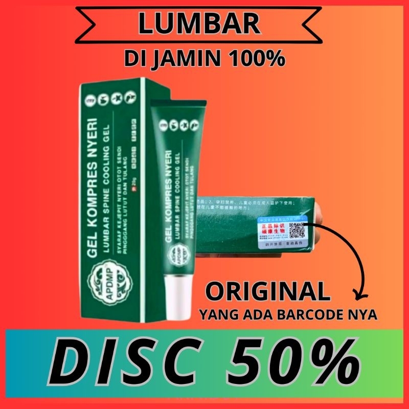 Jual Lumbar Spine Gel Original Syaraf Kejepit Pereda Pegal Lumbar Cold ...