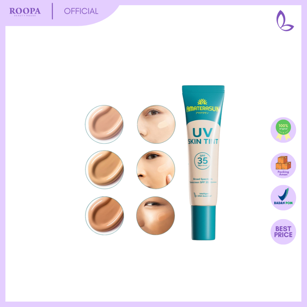 Jual AMATERASUN Sunscreen UV Skin Tint SPF 35 PA++ 25 gr | Shopee Indonesia