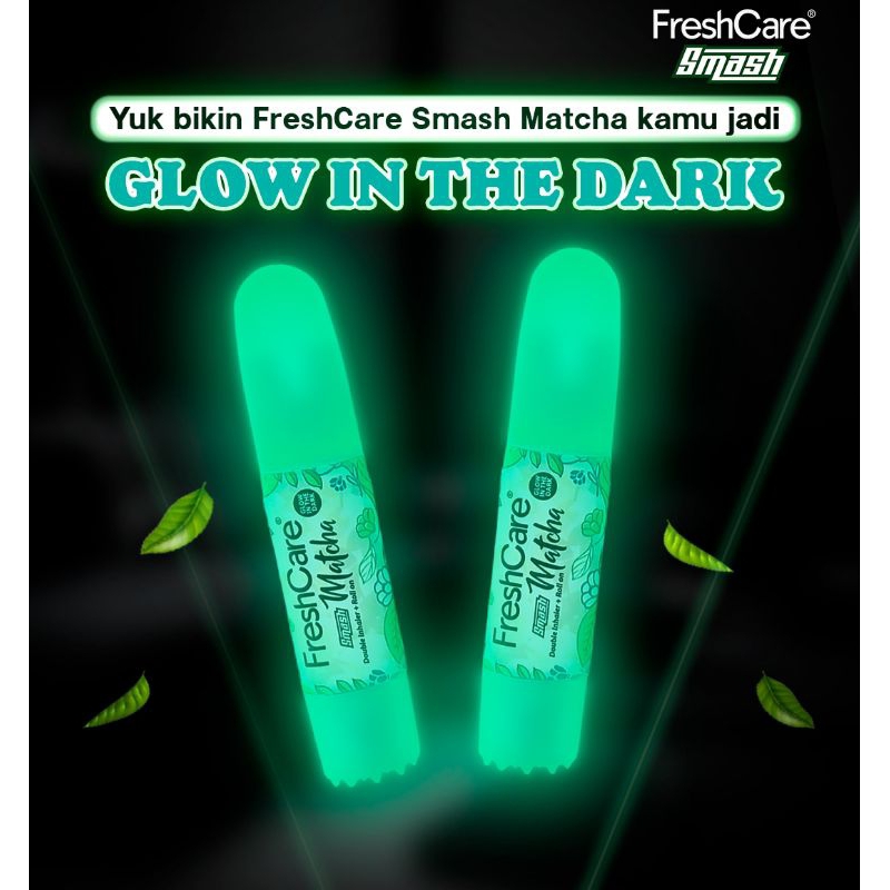 Jual Freshcare Smash Matcha Glow in the dark double inhaler + roll on ...