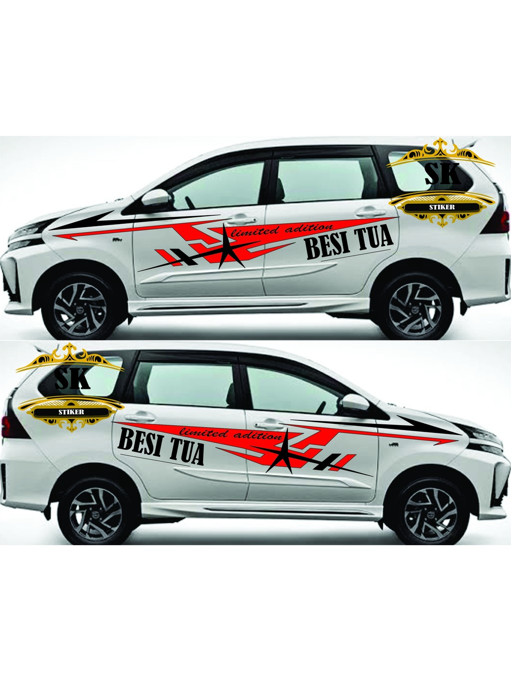 Jual cutting stiker corak terbaru cutting stiker mobil avanza ,xenia ...