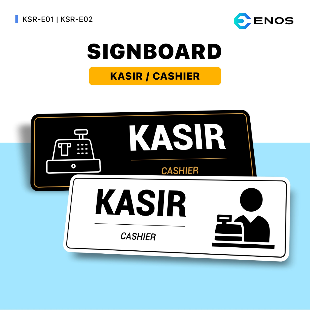 Jual Signboard Kasir Papan Penanda Signage Akrilik Print UV Awet Tahan ...