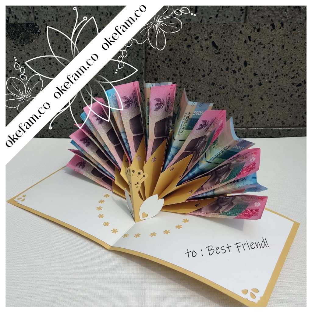 Jual [okefam.co] ANGPAO | KARTU UCAPAN Uang - 3D PopUp Card - Amplop ...