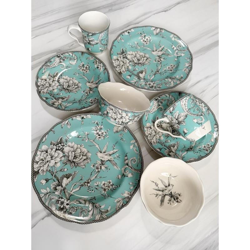 Jual Adelaide Turquoise Dinner Set | Shopee Indonesia