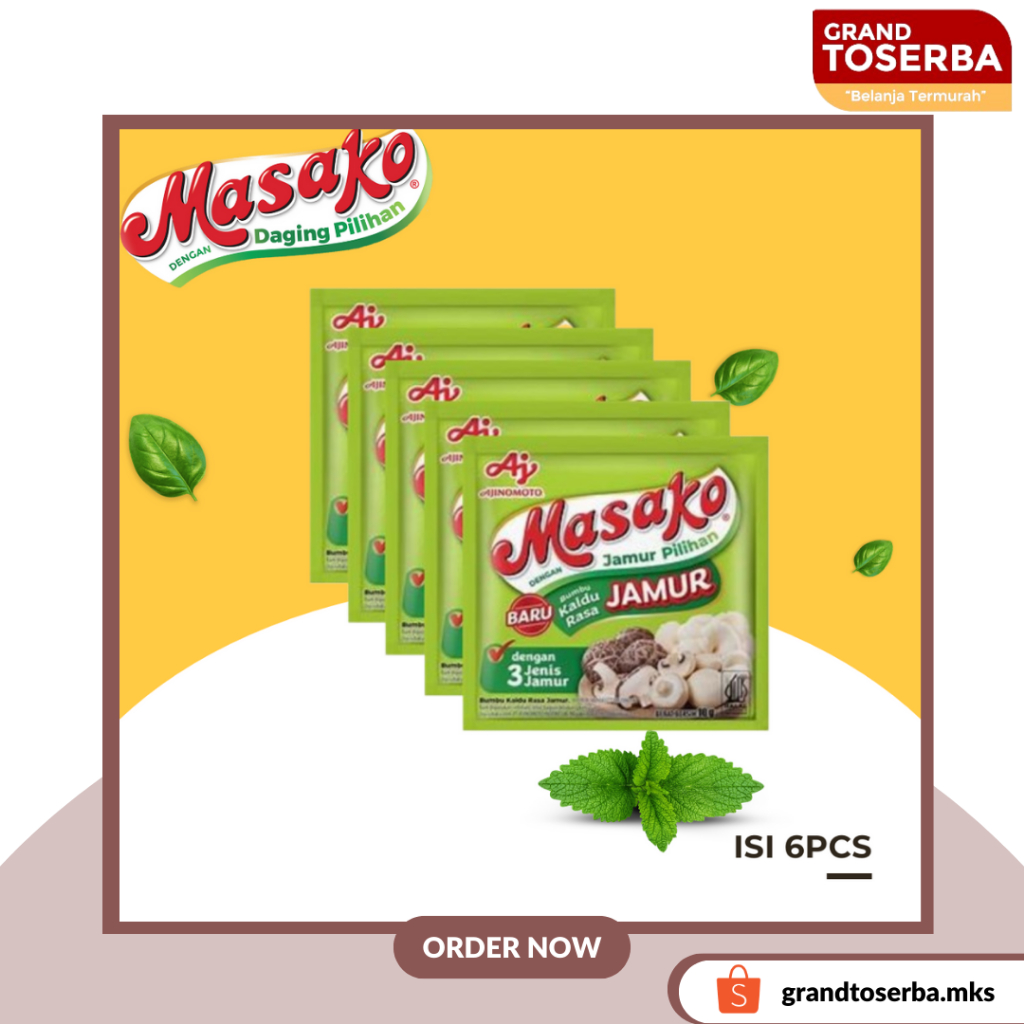 Jual Masako Kaldu Rasa Jamur isi 6 sachet | Shopee Indonesia