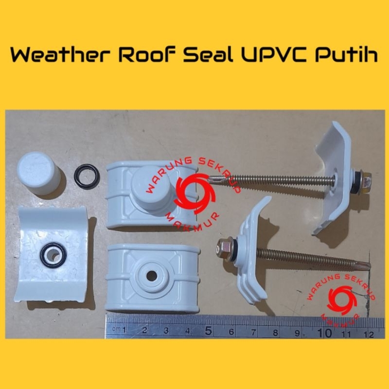 Jual (5 pcs) Roof Seal Putih Kotak Persegi Penutup Atap UPVC | Shopee ...